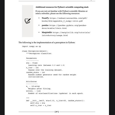 Nameerror Name Perceptron Is Not Defined · Issue 141 · Rasbtpython Machine Learning Book
