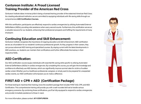 Aed Certification With American Red Cross Centureon Institute