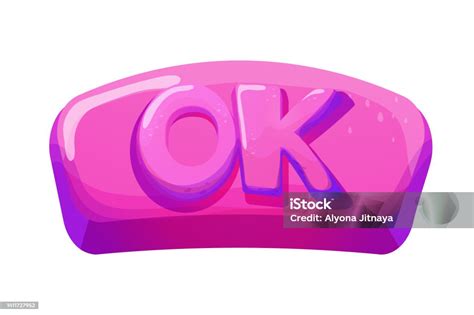 좋아 젤리 재생 또는 시작 버튼 광택 흰색 배경에 고립 된 재미있는 만화 스타일로 반짝입니다 게임 메뉴 인터페이스 디자인 Ui