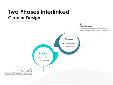 Two Phases Interlinked Circular Design Powerpoint Slide Templates Download Ppt Background
