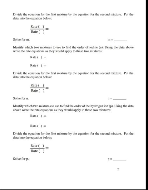 Solved Data Experiment 10 Chemical Kinetics A Reaction Chegg Com