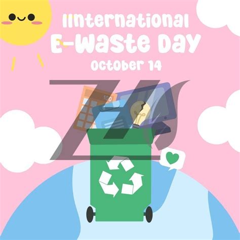 دانلود وکتور پوستر روز جهانی زباله الکترونیکی دانلود رایگان فایل لایه باز، Psd، وکتور، لوگو و