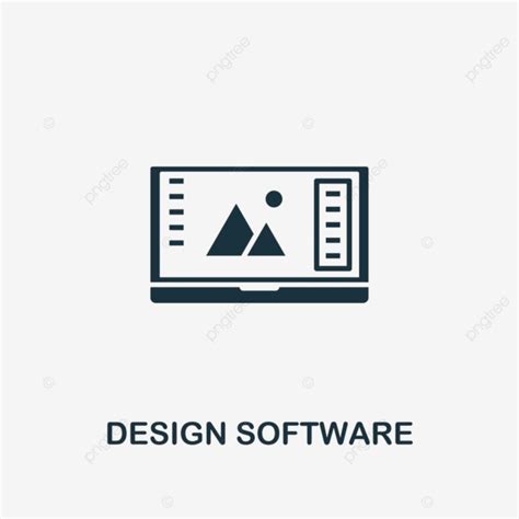 Icono De Software De Diseño Ilustración Web Png Colección Blanco