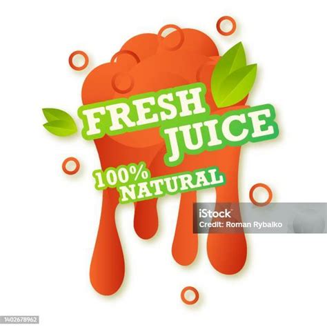 주스 신선한 과일 라벨 아이콘 100 천연 육즙이 많은 딸기 방울 딸기 건강 주스 디자인 스티커 벡터 일러스트레이션 건강한