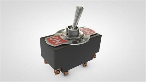Old Toggle Switch 3d Model 19 C4d Free3d