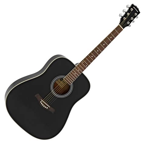 Dreadnought Acoustic Guitar By Gear4music Black Nearly New At Gear4music