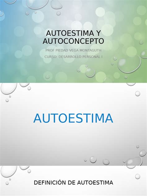 Autoestima Y Autoconcepto 2023 Pdf