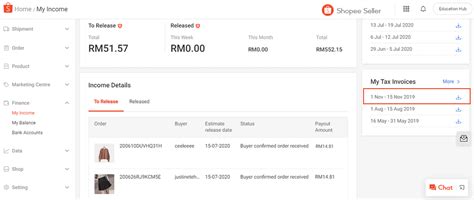 Checking My Tax Invoices Shopee MY Seller Education Hub