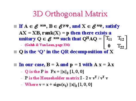 Orthogonal Matrix