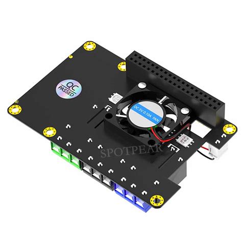Raspberry Pi Power Relay Board Expansion Module With Cooling Fans And RGB LED