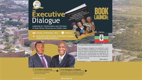 Executive Dialogue Prof Malegapuru Makgoba And Prof Mokgalong I Leadership For Transformation