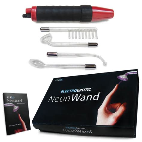 KinkLab Purple Neon Wand Electrosex Kit SAVE Naughty But Nice