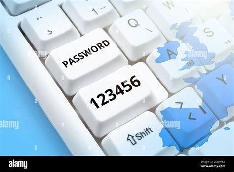 Sign Displaying Password 123456 Word For The Hidden Word Or Expression To Be Used To Gain
