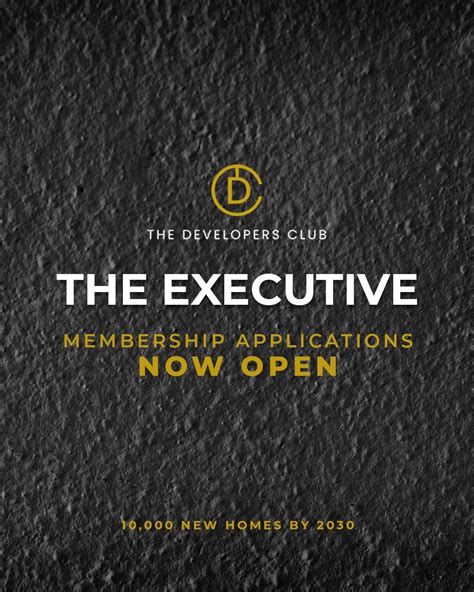 The Developers Club On Linkedin Executive Membership Now Open For Applications We Take Great