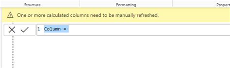One Or More Calculated Columns Need To Be Manuall Microsoft