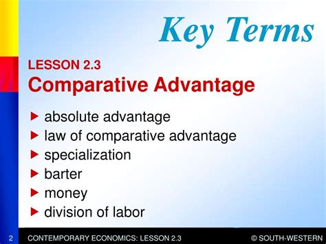 Ppt Lesson 2 3 Comparative Advantage Powerpoint Presentation Free Download Id 2783208