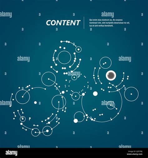 Vector Dots Connecting Circles Background Stock Vector Image And Art Alamy