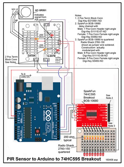Arduino To Daisy Chain Sparkfun 74hc595 Breakout Board General Guidance Arduino Forum