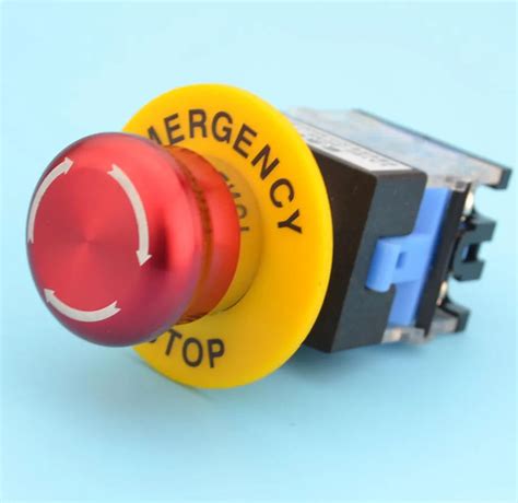 Super Quality A Emergency Stop Switch With Metal Head E Stop Switch Mm Emergency Push Button