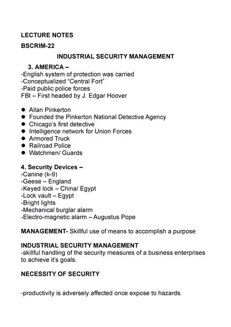 Lec 2 3 Lecture Notes Bscrim Industrial Security Management 3