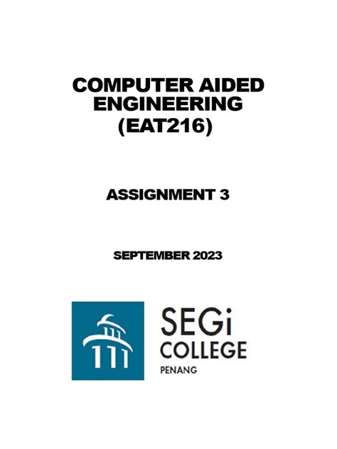 Computer Aided Engineering Assignment 3 Dhaya Pdf Lift Force Drag Physics