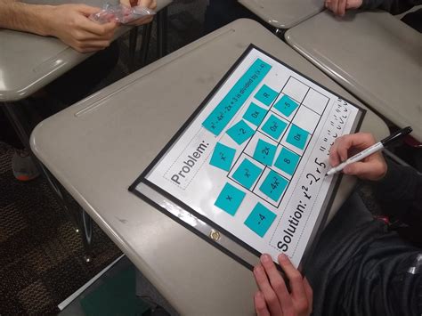 Dividing Polynomials Using The Box Method Puzzles Math Love