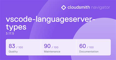 Vscode Languageserver Types 3175 Npm Package Quality Cloudsmith Navigator Vscode Languageserver Types 3175 Npm Package Quality Cloudsmith Navigator