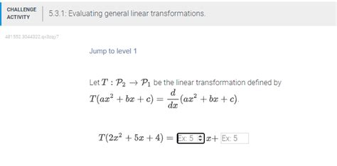 Solved Jump To Level 1 Let T P2P1 Be The Linear Chegg Com