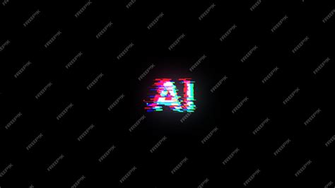 Premium Photo 3d Rendering Ai Text With Screen Effects Of