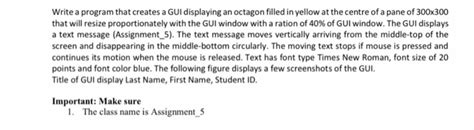 Write A Program That Creates A Gui Displaying An
