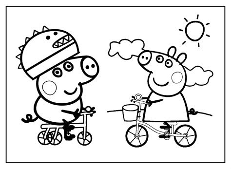 Desenhos Da Peppa Pig Para Colorir Bora Colorir
