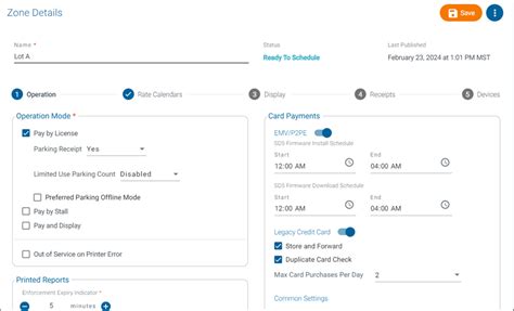 Set Up The Zone Configuration Details