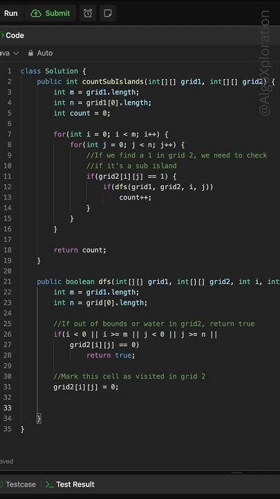 Leetcode Daily Count Sub Islands Solution In Java August 28 2024