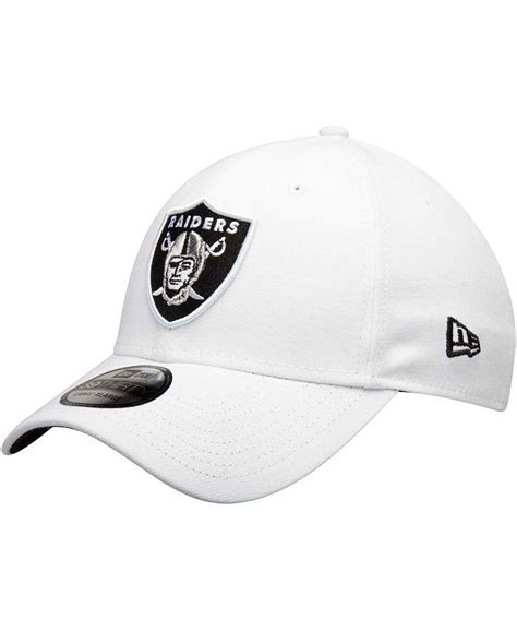 New Era Mens White Las Vegas Raiders 39thirty Flex Team Classic Hat