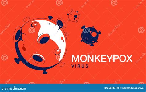 Monkey Pox Virus Outbreak Pandemic Design With Microscopic View