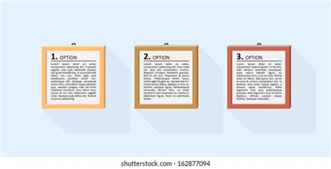 one two three progress steps frame stock vector royalty free