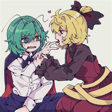 Wriggle Nightbug And Kurodani Yamame Touhou Drawn By Bobotatamu Danbooru