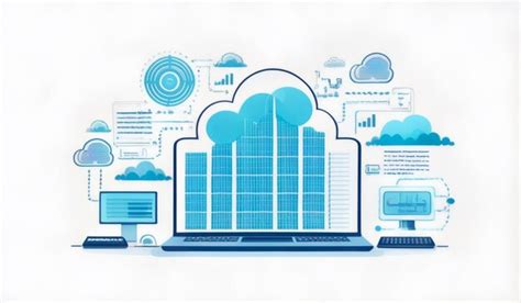 People Interact With Cloud Computing Servers Premium Ai Generated Image