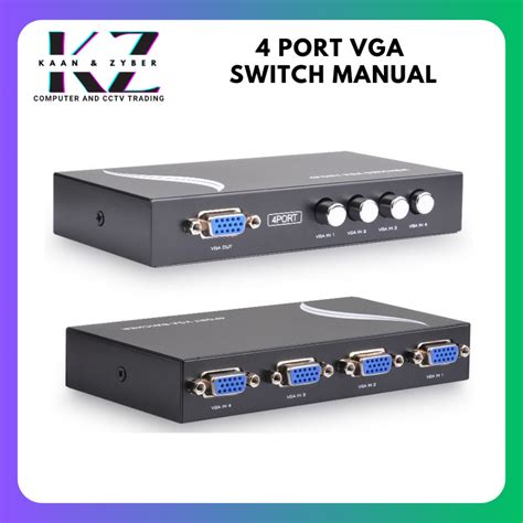 PORT VGA SWITCH MANUAL Shopee Malaysia