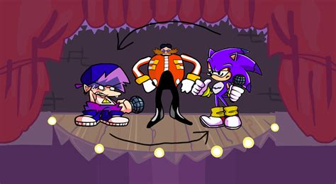 Fnf But Eggman Swaps Bodies With Dside 1 By Fnfsallyacornxpico On