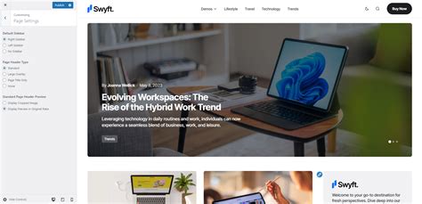 Page Settings Code Supply Co