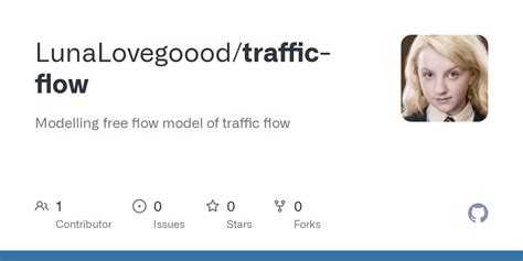 GitHub LunaLovegoood Traffic Flow Modelling Free Flow Model Of Traffic Flow