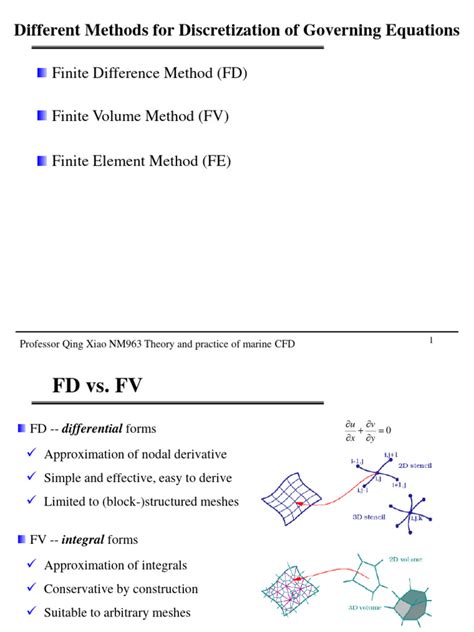 Chapter 32 Finite Difference And Finite Volume Method Pdf