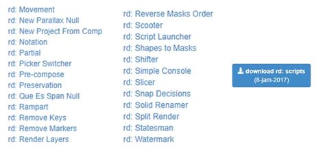 best after effects scripts pixstacks