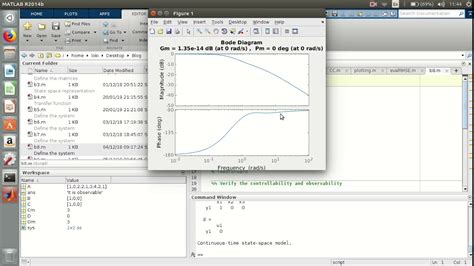 Matlab Bode Plot State Space Youtube