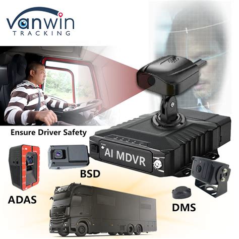 H 265 8ch Hdd Mobile Dvr Advanced Driving Dsm Adas Bsd Ai Pedestrian Sensor Monitoring System