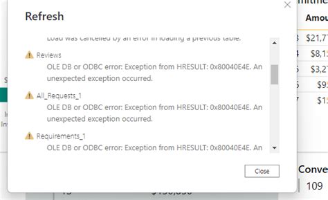 Cannot Refresh Power Bi Report Receive Multiple Microsoft