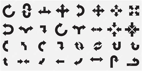 Premium Vector Arrow Icons Set Arrow Collection Simple Arrow Big Set Vector Illustration