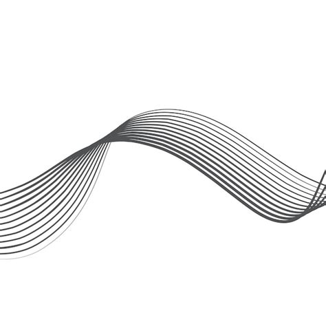 Abstract Wave Lines Vector