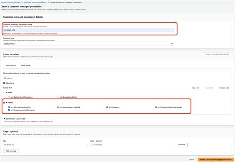 Configure Fine Grained Access To Your Resources Shared Using Aws Resource Access Manager Aws